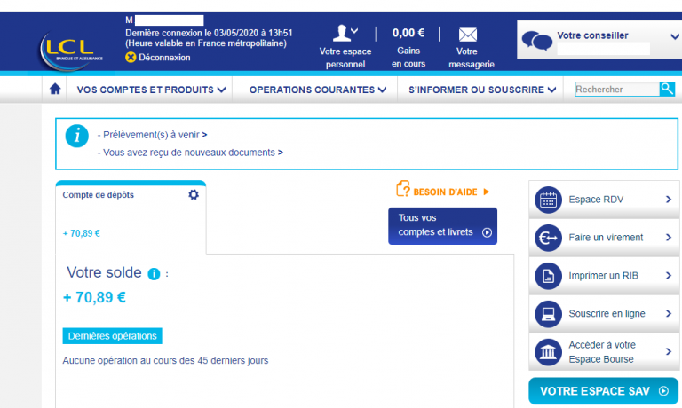 LCL - Le Credit Lyonnais - Conseiller Bancaire