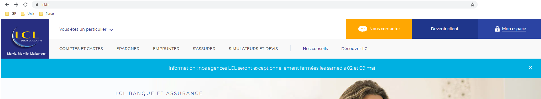 LCL - Le Credit Lyonnais - Conseiller Bancaire