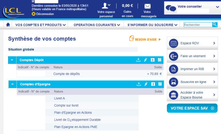 LCL - Le Credit Lyonnais - Conseiller Bancaire